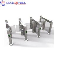 China Compact 304 Stainless Steel Swing Barrier Gate with 0.2s Open/Close Time and RS485 Communication for sale