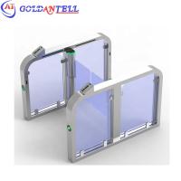 China OEM Logo Sliding Turnstile / QR Code Nfc Gym Door / Security Swing Barrier Gate for Public Lobby for sale