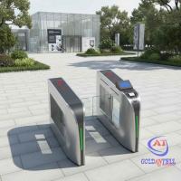 China Smart Face Recognition Swing Turnstile Gate with RFID & QR Code Scanner for Scenic Area and Exhibition Hall Access Control for sale