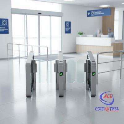 China High-Barrier Anti-Tailgating Swing Barrier Gate 304 Stainless Steel Turnstile for Hospital & Government & Confidential Zones for sale