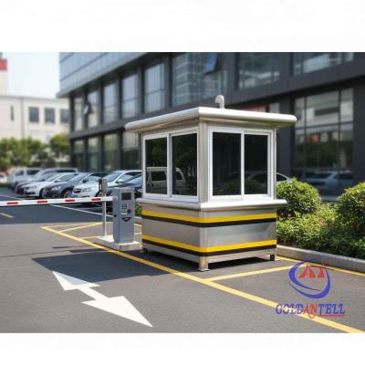 China CE SUS304 Stainless Steel Security Guard Booth Prefabricated Sentry Box Portable Guard House Kiosk Modular Cabin Guard Shack for sale