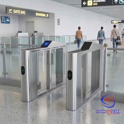 China High-Security Brushless Servo Motor Airport E-gate AI Anti-tailgating Speed Gate for Border Control and Customs Security CE for sale