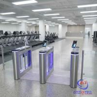 China Catraca de Acesso Swing Turnstile for Gym Academy and Fitness Center with QR Recognition Heavy Duty Stainless Steel Body for sale