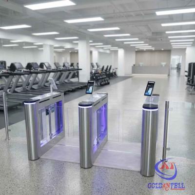 China Catraca de Acesso Swing Turnstile for Gym Academy and Fitness Center with QR Recognition Heavy Duty Stainless Steel Body for sale