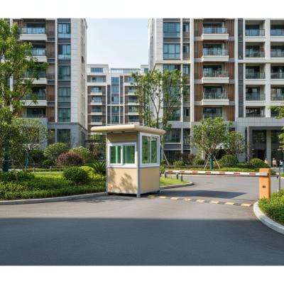 China 1500x2400mm Or Customized Security Guard House Built With Steel Aluminum Wood Composite Panels Delivering Lifetime More Than 15 Years for sale