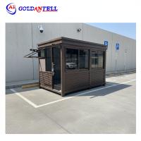 China 320KG to 550KG Gross Weight Stainless Steel Guard Shack 1500x2400mm Customized Size Durable Security Cabin for Long Term for sale