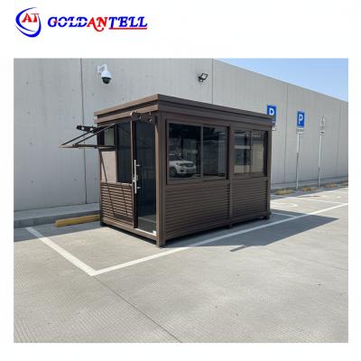 China 320KG to 550KG Gross Weight Stainless Steel Guard Shack 1500x2400mm Customized Size Durable Security Cabin for Long Term for sale