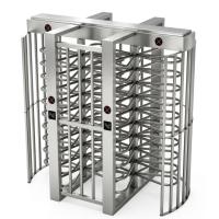 China Four-arm 90 Degree Full Height Turnstile Heavy Duty Solenoid Locking High Security Gate for Military and Power Plant CE for sale