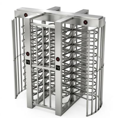 China Four-arm 90 Degree Full Height Turnstile Heavy Duty Solenoid Locking High Security Gate for Military and Power Plant CE for sale