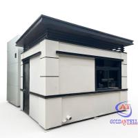 China Quick Assembly Security Guard House with Toilet Prefabricated Steel Sentry Box Portable Modular Guard Shack Restroom Cabin for sale
