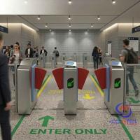 China Customized 1.6m High Security Flap Barrier Bi-directional e-Gate Biometric Face Recognition QR Code for Airport and Metro CE for sale