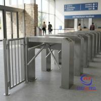 China Portable Mobile Tripod Turnstile 304 Stainless Steel RFID QR Access Control Gate for Temporary Events and Festivals CE for sale