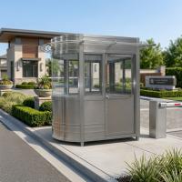 China IP54 Waterproof Rating Security Guard House with Drainage System Electricity Fittings Operating Between Minus 30 and 60 Degrees Celsius for sale