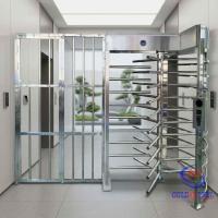 China 1100mm Extra Wide Full Height Turnstile AI Face Recognition Single Lane Access Control Gate with Magnetic Locking CE for sale