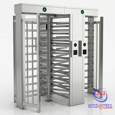 China Twin-Lane Full Height Turnstile Thermal Health Screening NFC Ticket Validator for Mass Flow Event Access Control CE for sale