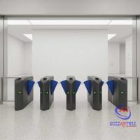 China Paperless Entry Flap Turnstile AI Multi-modal Biometric Face and Fingerprint Access for Digital Tourist Hub and Events CE for sale
