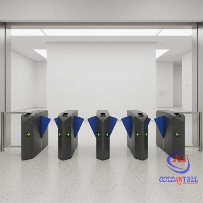 China Paperless Entry Flap Turnstile AI Multi-modal Biometric Face and Fingerprint Access for Digital Tourist Hub and Events CE for sale