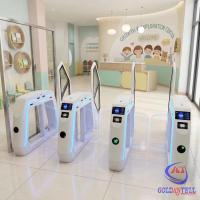 China Child-friendly Swing Turnstile Visible Safety Light Curtain Youth Access Barrier for Early Education Center and Daycare CE for sale