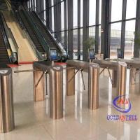 China AI Visual Identity Tripod Turnstile Motorized RFID Access Control for Corporate Reception and Enterprise HQ CE for sale