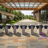 China Accessible Pathway Wing Turnstile Mid-height Dual-way Gate for Community Center and Inclusive Facilities CE for sale