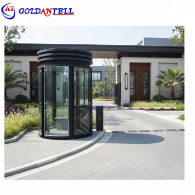 China IP54 Waterproof Rating Round Security Booth 1500x2400mm Customized Size Durable Guard Shelter for Outdoor Protection for sale
