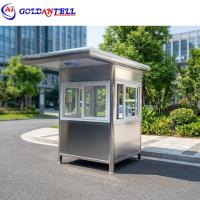 China Stainless Steel Guard Shack Parking Lots Security Booth Offering Lightweight Strength and Corrosion Resistance for sale