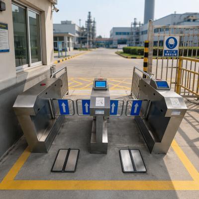 China Security Swing Barrier Turnstile with ESD Tester System Stainless Steel ESD Wristband Tester for sale