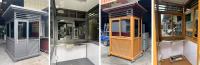 China Outdoor Ticket Booth Waterproof Steel Structure Customized Size for sale