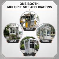 China Outdoor Ticket Booth Waterproof Steel Structure Customized Size for sale