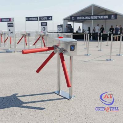 China Mobile Portable Tripod Turnstile No-Installation RFID Access Gate Budget-friendly for Temporary Events and Sites CE for sale