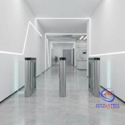 China ADA Compliant Wide Lane Swing Turnstile AI Anti-tailgating Speed Gate for Wheelchair and High-Security Public Entrance CE for sale