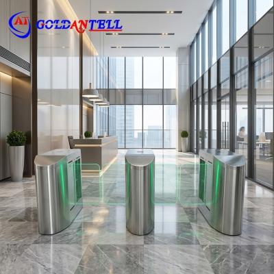 China Fast Speed Security Face Recognition RFID Card High Speed Sliding Gate 304SS Servo Motor for sale