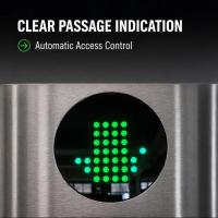 China Outdoor Security Dual Lane Full Height Turnstile 304 Stainless Steel RFID Card Facial Recognition for sale