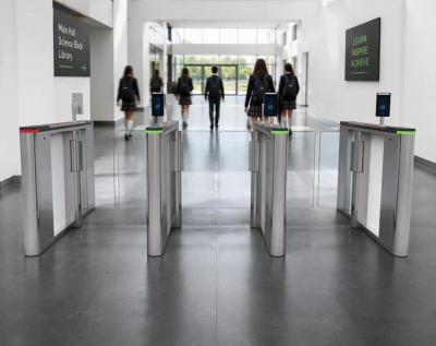 China Fast Speed Security Entrance Exit Access Control 2 Way Swing Turnstile 304SS Brusless Motor for sale