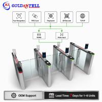 China Fast Speed Security Entrance Exit Access Control 2 Way Swing Turnstile 304SS Brusless Motor for sale
