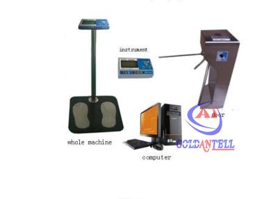 China 304 Stainless Steel Anti-static Wrist Band 0.43M Length ESD Tripod Turnstile With Foot Padel For Lab or Factory for sale