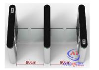 China Wide Lane Pedestrian Swing Gate , Automatic DC Entrance Barrier Gate Office Building for sale
