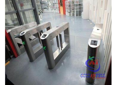 China Waist Height Swing Gate Turnstile 90CM Wide Comfortable Free Pass Library Tap Cards Access for sale