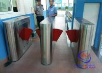 China Subway High Traffic Flow Flap Barrier Gate 304 Stainless Steel Single / Double Core for sale