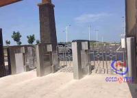 China Non Touching Swing Barrier Gate Stainless Steel 35 Persons Per Min Running Rate for sale
