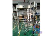 China Mechanical Rotating Full Body Turnstile Automatic Door Hand Push Stainless Steel for sale