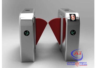 China Slide Gate Flap Barrier Turnstile Retractable Wings With Face Recognition System for sale