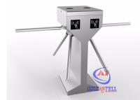 China Full Automatic Drop Arm Turnstile Gate Double Chips Bi - Directional Three Roller for sale
