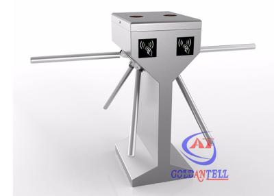 China Full Automatic Drop Arm Turnstile Gate Double Chips Bi - Directional Three Roller for sale