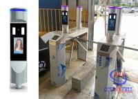 China Workplace Entry Tripod Turnstile Gate Non Contact Face Recognition With Body Temperature Measure for sale