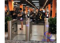China qr code door access control sport turnstile temperature rfid multiple face recognition for gym entry for sale