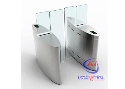 China Anti-tailgating Pedestrian contactless airport turnstile / NFC Smart Speed Gate System Solution for Metro for sale