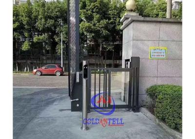 China Half height smart face barcode identify advertising equipment turnstiles for Commercial Parking Lots for sale