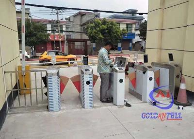 China Turnstile gate thermo Body Temperature 1080P imaging infrared flap style manual guide door for sale