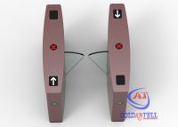 China Acrylic Glass SS316 0.6s Flap Barrier Gate 40person/Min for sale